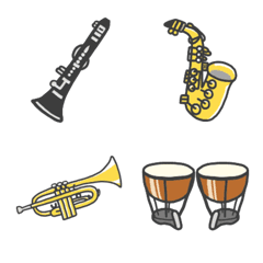 brass band & musical instruments Emoji – LINE 이모티콘 | LINE STORE