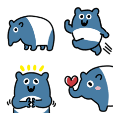 Cute tapir Emoji – LINE Emoji | LINE STORE