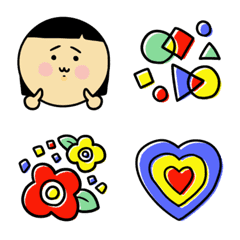 Nostalgic colorful Emoji – LINE Emoji | LINE STORE
