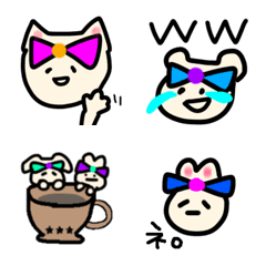 Daily life of the colorful ribbon animal – Emotikon LINE | LINE STORE