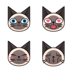 PuiPui The Siamese Cat – LINE Emoji | LINE STORE