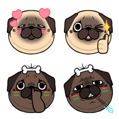 Pug-Apo & oppa emoji - LINE絵文字 | LINE STORE
