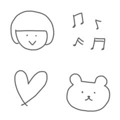 anytime simple emoji – LINE Emoji | LINE STORE