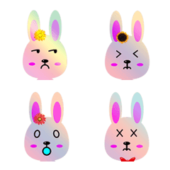 cute and beautiful rabbit S-2 – LINE Emoji | LINE STORE