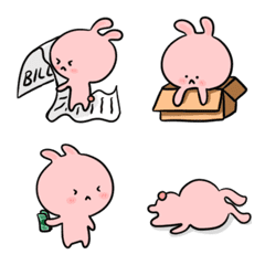 [ PINK RABBIT ] – Emotikon LINE | LINE STORE