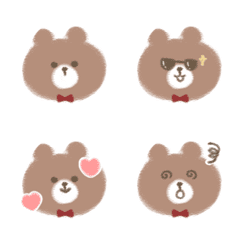 Ribbon kuma "Kumakichi" – LINE Emoji | LINE STORE