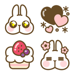Sticky rabbits emoji – LINE表情貼 | LINE STORE
