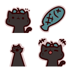 Meowku and fish – LINE 이모티콘 | LINE STORE