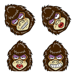 monkey luke emoji01 – LINE Emoji | LINE STORE