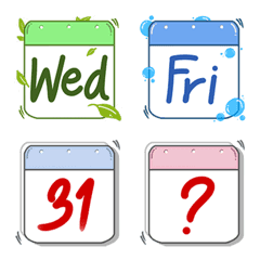 Calendar v.1 – Emotikon LINE | LINE STORE