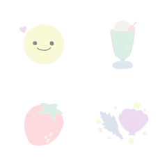 Pastel color emoji. – LINE Emoji | LINE STORE