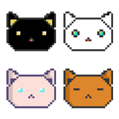Pixel Meow – LINE表情貼 | LINE STORE