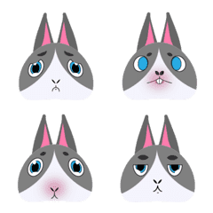 Dodge Rabbit - LINE絵文字 | LINE STORE