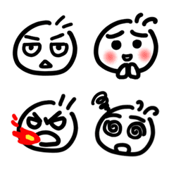 Black Stroke Emoji – LINE Emoji | LINE STORE