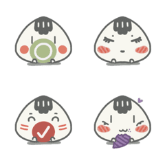 Cute rice ball emoji – LINE Emoji | LINE STORE