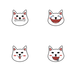 Cute fluffy white dog Emoji – LINE Emoji | LINE STORE