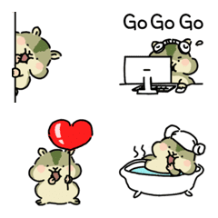 Tupai remaja bermain game – Emotikon LINE | LINE STORE