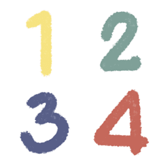 1234 number – LINE表情貼 | LINE STORE