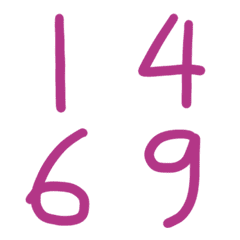 Hot pink number – LINE Emoji | LINE STORE