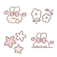 Pikkalik : pink rabbit – LINE表情貼 | LINE STORE