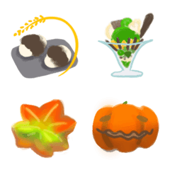 autumn foods at Kyoto – LINE Emoji | LINE STORE