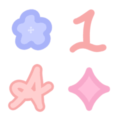 Cursive Alphabets and Numbers – LINE Emoji | LINE STORE