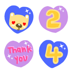 ตัวเลข 12345 No.2 – LINE อิโมจิ | LINE STORE
