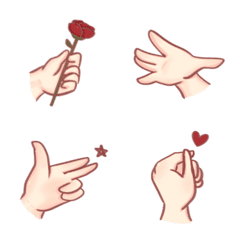 Chibi hands emoji – LINE表情貼 | LINE STORE