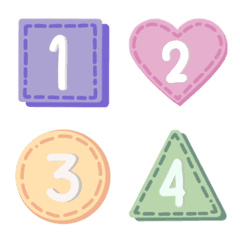 Number set emoji in shape – LINE Emoji | LINE STORE