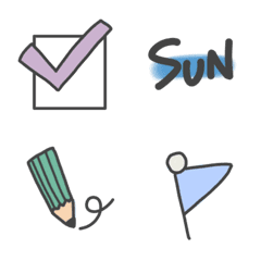 Simple Schedule Emoji2 – LINE Emoji | LINE STORE