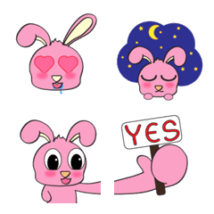 RRin ThePink Rabbit – LINE表情貼 | LINE STORE