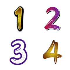 NUMBER! – LINE Emoji | LINE STORE