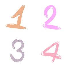0 - 1 number – LINE Emoji | LINE STORE