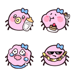 Pink spider – LINE Emoji | LINE STORE