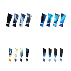 galaxy exclamation mark - LINE絵文字 | LINE STORE