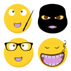face emojis Different styles – LINE表情貼 | LINE STORE