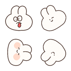 Rabbit rabbit cute emoji – LINE Emoji | LINE STORE