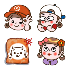 Yummy ball girl - emoji stickers – LINE Emoji | LINE STORE
