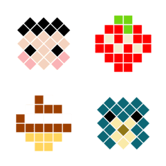24 pixels collection -Revised version- – LINE Emoji | LINE STORE