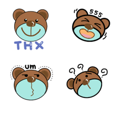 Happy choco bear – LINE Emoji | LINE STORE