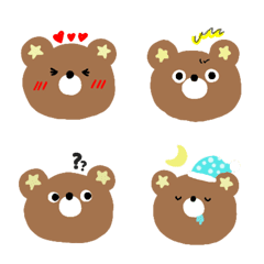 kuma star – Emotikon LINE | LINE STORE