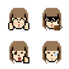 Emoji Venus girl boss poxel - LINE絵文字 | LINE STORE
