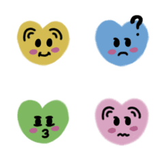 colorful heart. - LINE絵文字 | LINE STORE