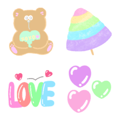 Pastel Emoji YK1 – LINE Emoji | LINE STORE