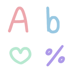 ABC Writing for cute – LINE Emoji | LINE STORE