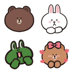Kind and cute LINE friends – LINE表情貼 | LINE STORE