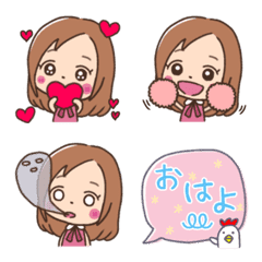 Clearly cute girl series 1 – LINE表情貼 | LINE STORE