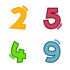 Lucky Number Emoji V.1 - LINE絵文字 | LINE STORE