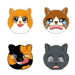 cat mood face ver.2 – LINE表情貼 | LINE STORE
