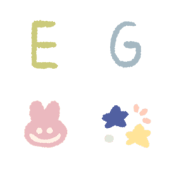 Alphabet and numbers emoji eg no.1 – LINE表情貼 | LINE STORE